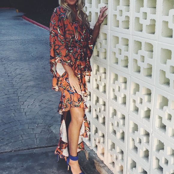 Free People | Dresses | Silk Half Slit Incredible Fringe Dress | Poshmark